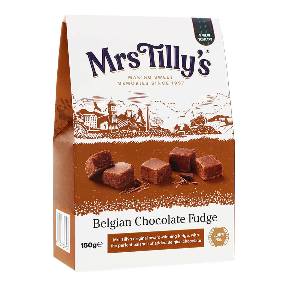 Belgian Chocolate Scottish Fudge Gift Box 150g | Mrs Tillys